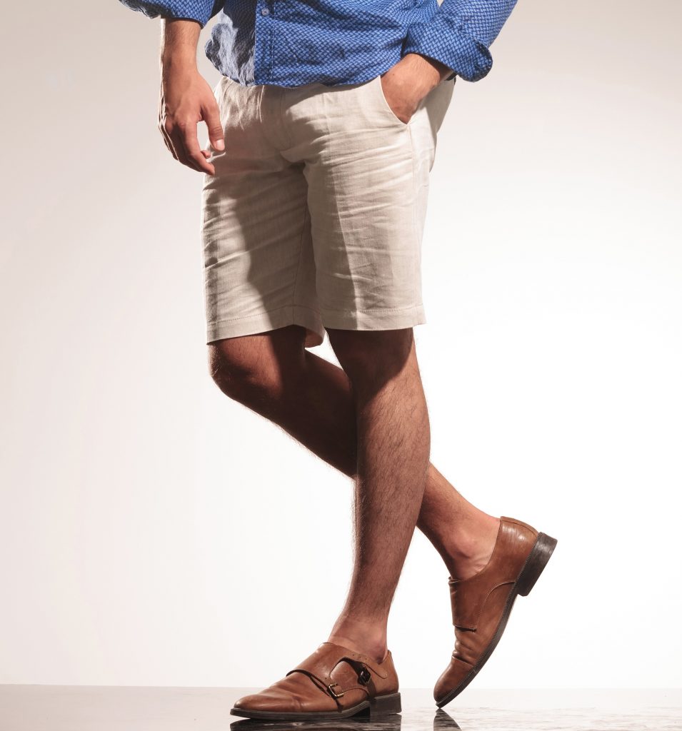 Mens Bespoke Shorts In Dubai - Mens Custom Shorts | Collars & Cuffs
